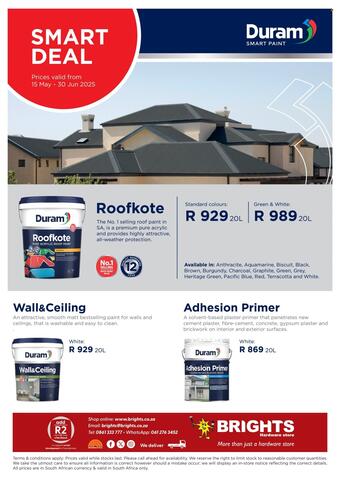 Brights Hardware catalogue from 15/05 ️ Promotions and specials