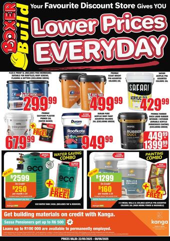 Boxer Build catalogue from 22/05 ️ Promotions and specials