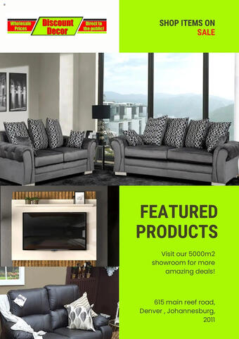 Discount Decor catalogue from 26/05 ️ Promotions and specials