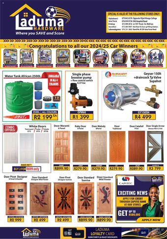 Laduma Hardware catalogue catalogue from 01/06 ️ Promotions and specials