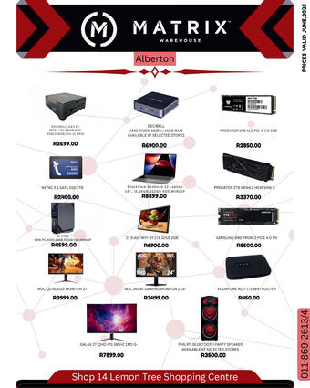Matrix Warehouse catalogue from 08/06 ️ Promotions and specials