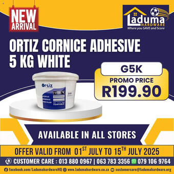 Laduma Hardware catalogue catalogue from 01/07 ️ Promotions and specials