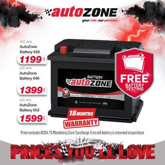 AutoZone catalogue from 06/07 ️ Promotions and specials
