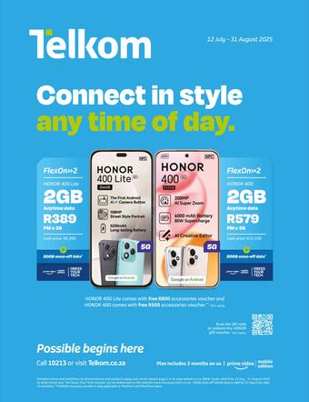 Telkom catalogue from 12/07 ️ Leaflet and specials