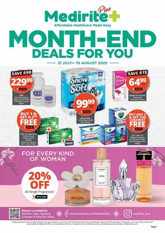 MediRite catalogue from 21/07 ️ Leaflet and specials