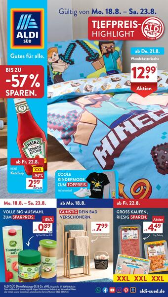 Aldi Süd Prospekt ab 18.08 | Diese & nächste Woche