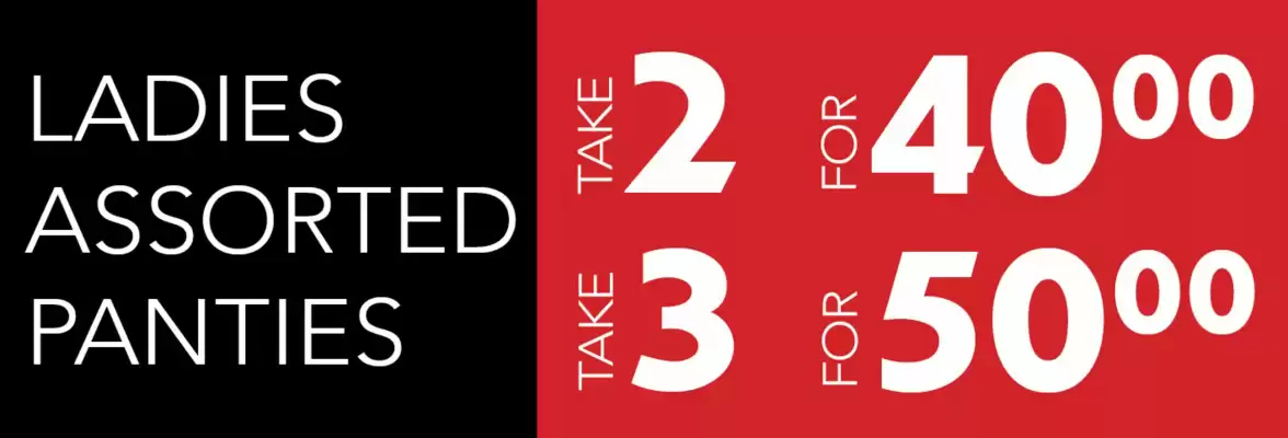 Pumps specials at Choice Clothing – Aug 2025