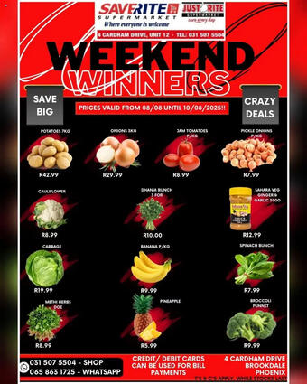 Saverite catalogue from 08/08 ️ Leaflet and specials