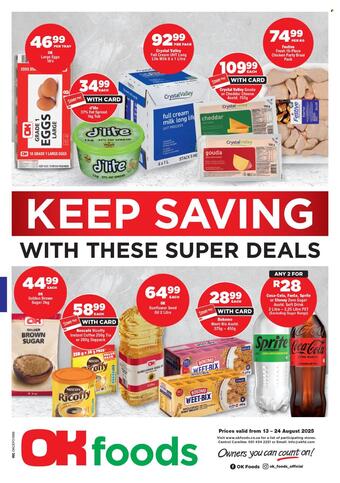 OK Foods catalogue from 13/08 ️ Leaflet and specials