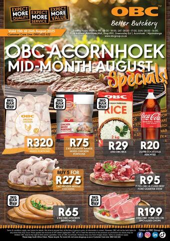 OBC Meat & Chicken catalogue from 15/08 ️ Leaflet and specials