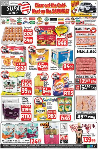 Supa Store catalogue from 15/08 ️ Leaflet and specials