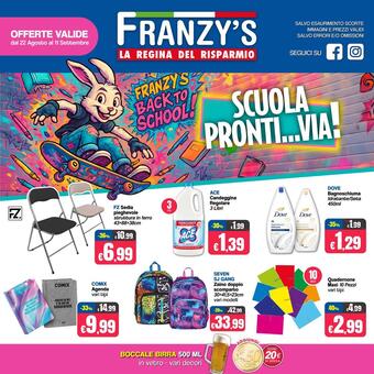 Volantino Franzy's dal 22/08 ️ Scopri il catalogo della settimana
