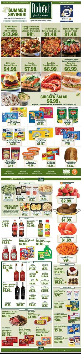 Robert Fresh Market weekly ad from 08/20 | Offers and specials USA