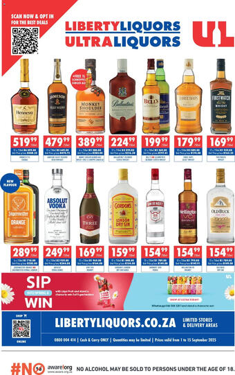 Ultra Liquors catalogue - 01-09-2025 - Cataloguespecials.co.za