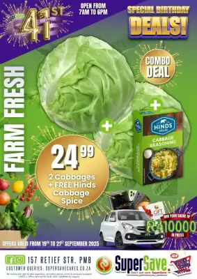 Jam specials at Super Save – Sept 2025