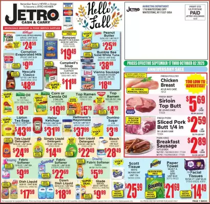 Jetro flyer from 09/17 | Offers and specials USA