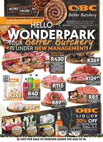 OBC Meat & Chicken catalogue from 24/09 ️ Leaflet and specials