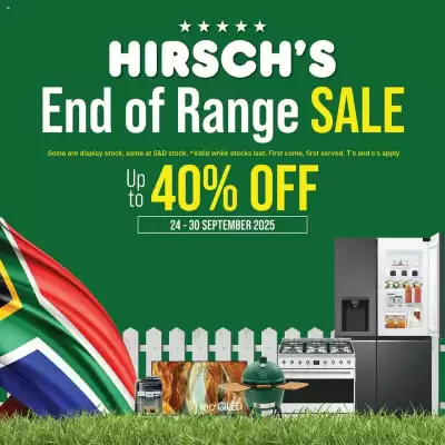 Hirsch's Centurion catalogue | Stores and trading hours