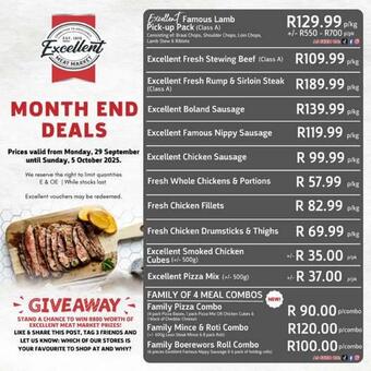 Excellent Meat Market catalogue from 29/09 ️ Leaflet and specials