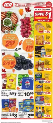 IGA weekly ad from 10/01 | Offers and specials USA