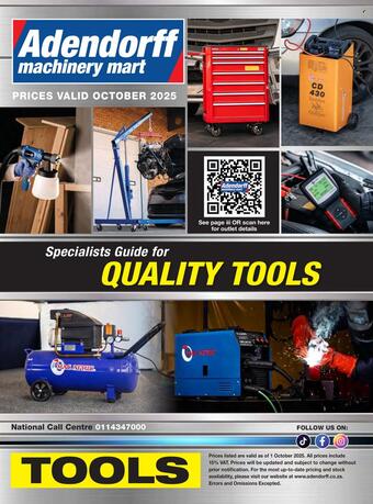 Adendorff Machinery Mart catalogue from 01/10 ️ Leaflet and specials