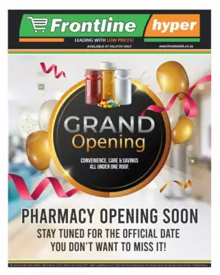 Frontline Lenasia catalogue | Stores and trading hours