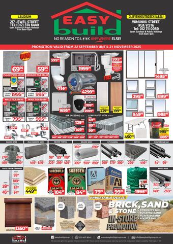 Easy Build catalogue from 22/09 ️ Leaflet and specials