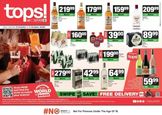 Windhoek specials at Spar Tops – Oct 2025