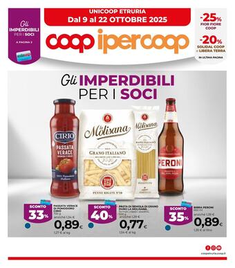 Volantino Unicoop Etruria - 09-10-2025 - Offertevolantini.it