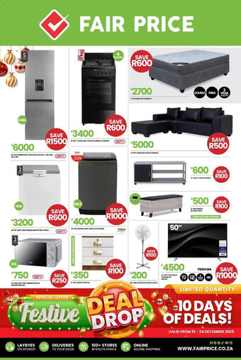 Fair Price catalogue from 15/12 ️ Leaflet and specials