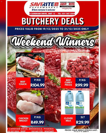 Saverite catalogue from 19/12 ️ Leaflet and specials