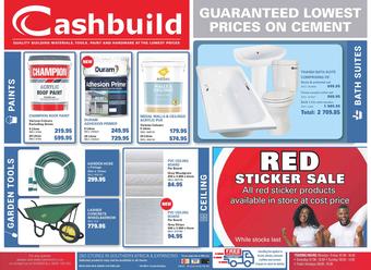 Cashbuild catalogue - All specials from the new Cashbuild catalogues