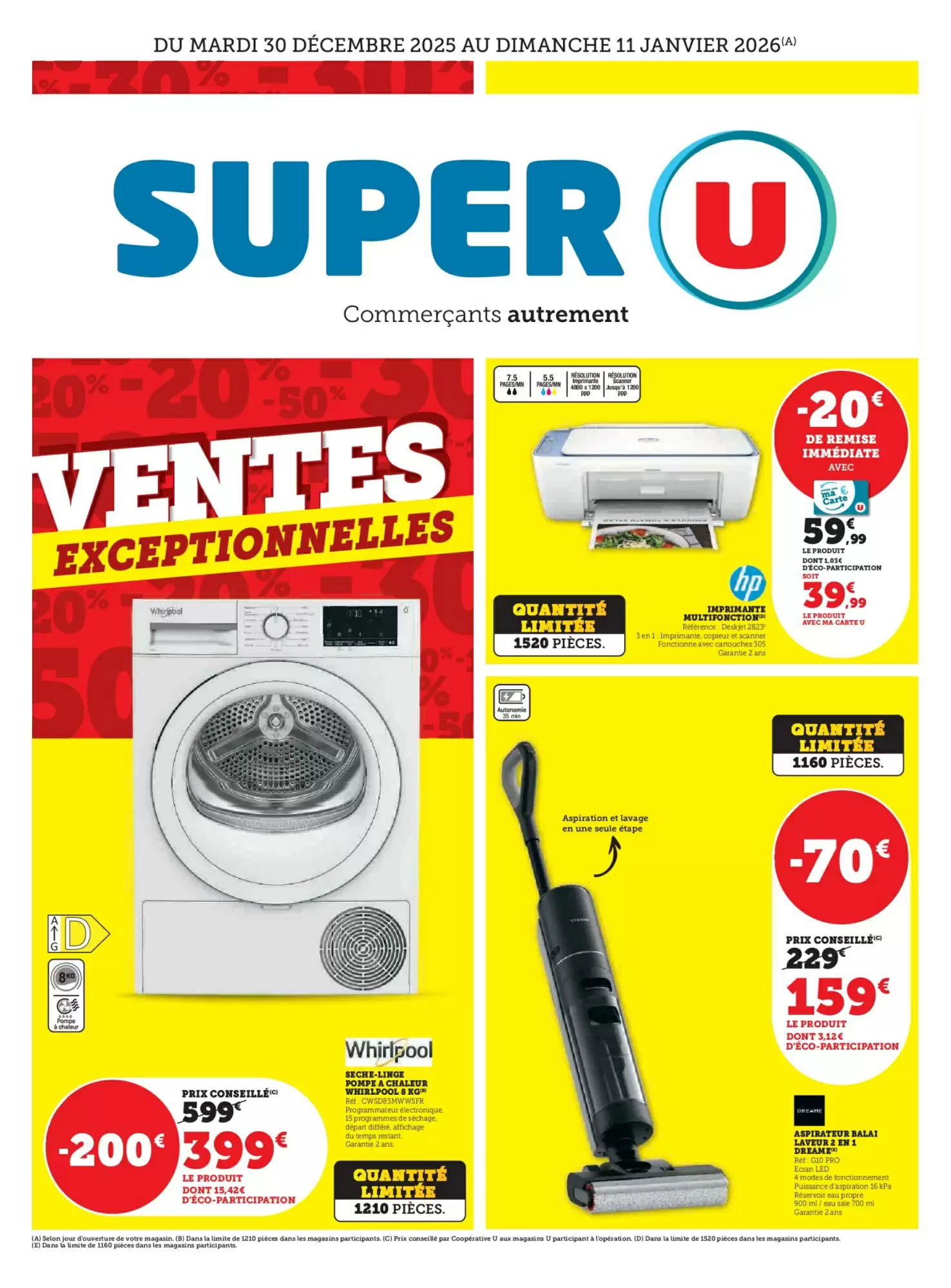Catalogue Super U 30/12/2025 - 11/01/2026