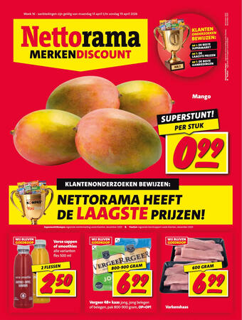 Nettorama folder vanaf 13-04 | Deze & volgende week
