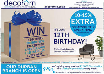 Decofurn catalogue - All specials from the new Decofurn catalogues