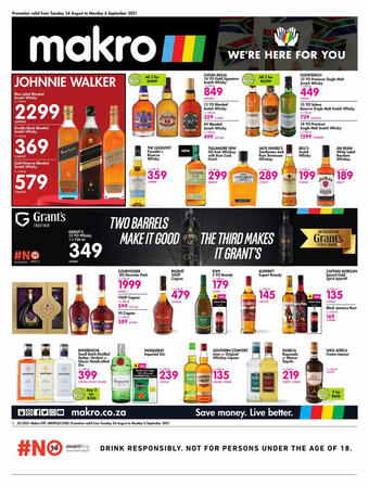 Makro’s liquor catalogue - All specials from the new Makro’s liquor catalogues