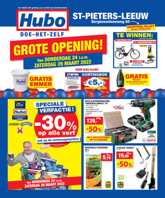 Hubo folder - Alle promoties uit de nieuwe Hubo folders