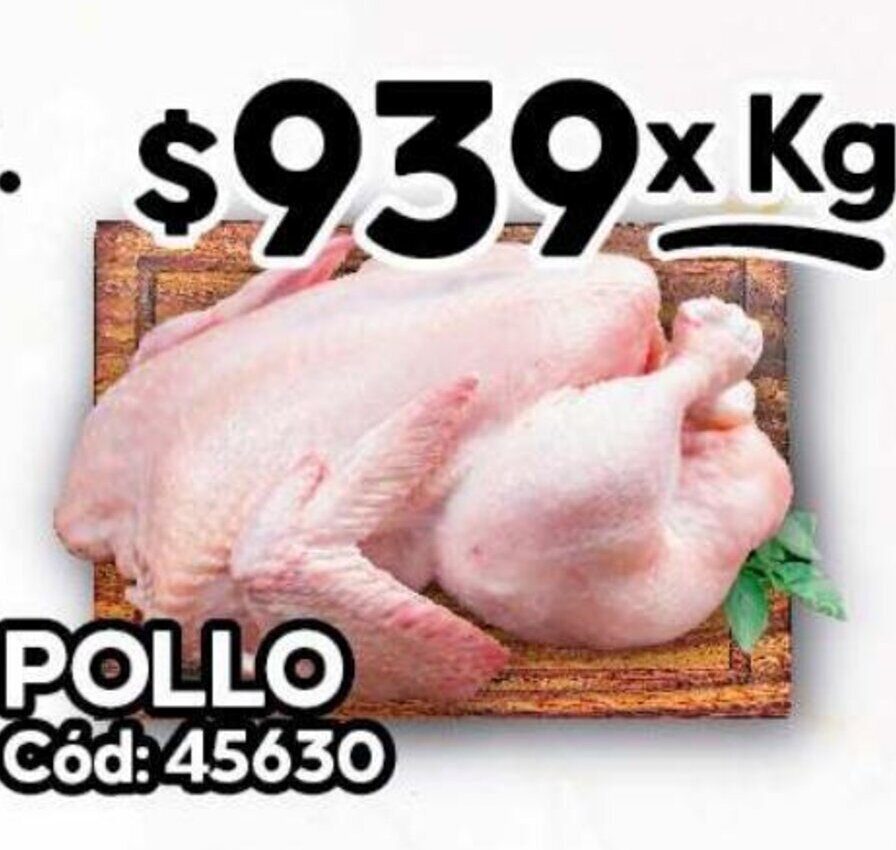 Pollo x kg, oferta en Diarco