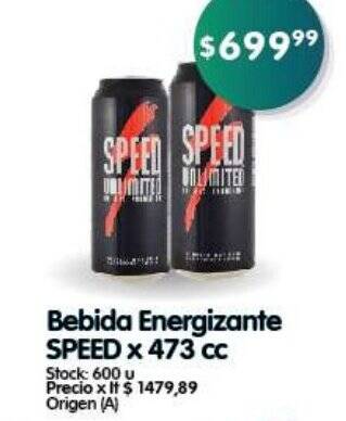 Bebida Energizante SPEED x 473 cc oferta en Supermercados Buenos Días