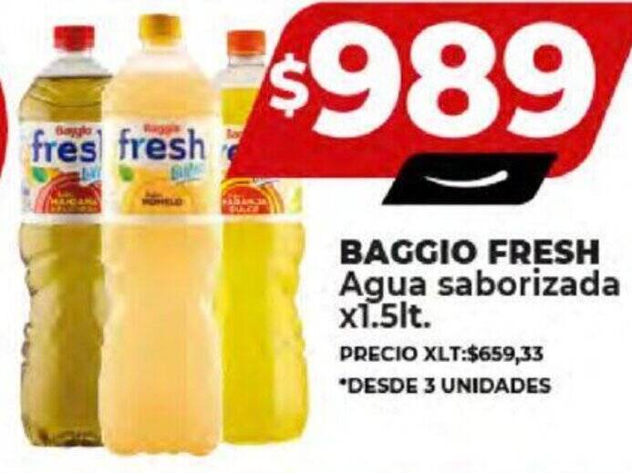 BAGGIO FRESH Agua saborizada x 1.5lt oferta en Supermayorista Vital