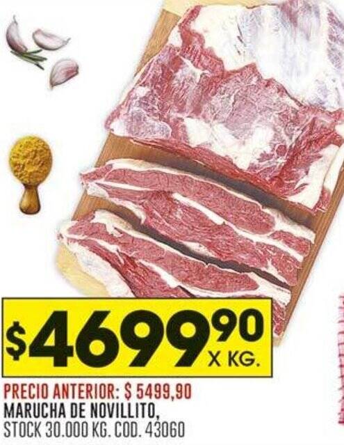 MARUCHA DE NOVILLITO x KG oferta en Coto