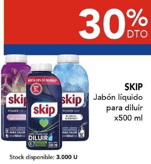 Skip jabón líquido para diluir 500 ml oferta en Nini Mayorista