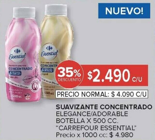 Carrefour essential elegance/adorable botella 500 cc oferta en Carrefour