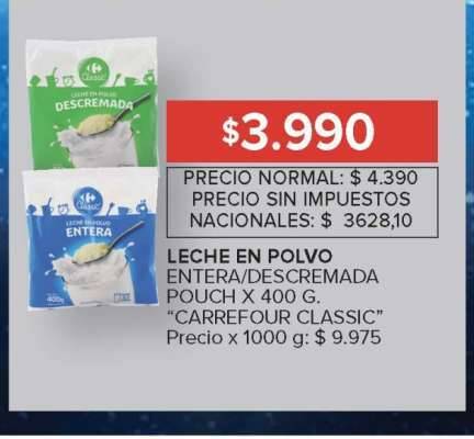 Leche en Polvo Entera/Descremada oferta en Carrefour Market