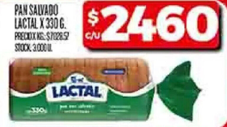 Lactal pan salvado 330 g oferta en Supermercados DIA