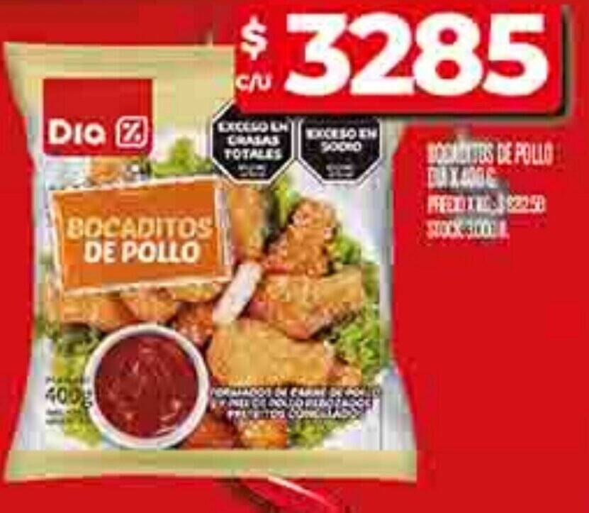 Dia bocaditos de pollo oferta en Supermercados DIA