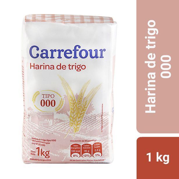 Harina de trigo 000 carrefour 1 kg. oferta en Carrefour