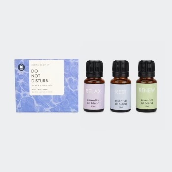 3 pack do not disturb relax and sleep essential oil blend gift set 30ml offer at Kmart