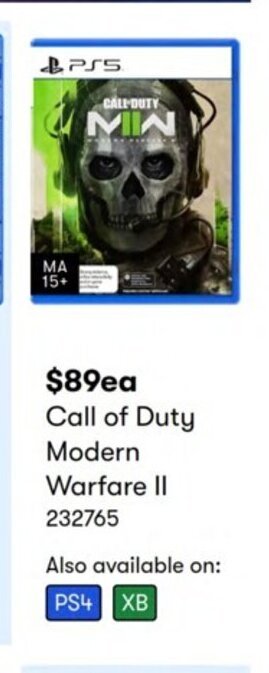 Call Of Duty Modern Warfare II offer at Costco