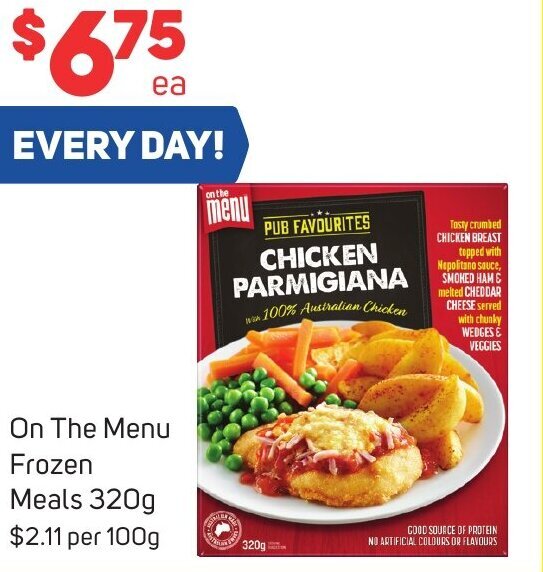 On The Menu Frozen Meals 320g Offer At Foodland
